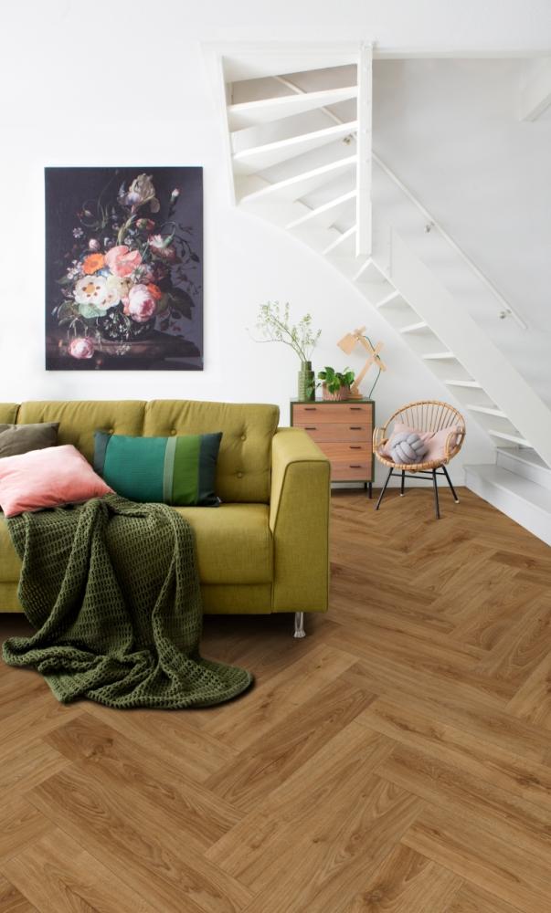 Lepená vinylová podlaha Unilin XpertPRO Textura Dryback Herringbone Dub ...